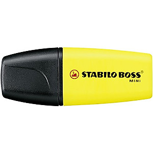 Highlighter - STABILO BOSS Mini - Wallet of 3 - Assorted Colors