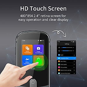 Anfier Language Translator Support 127 Languages Voice Translation Image Translation W09 Wi-Fi Hotspot Connection