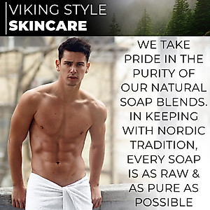 Pine Tar Soap for Men, 4oz Scented Pure Pine Tar Bar Soap for Man – All Natural Cleansing Body Wash & Face Cleanser for Itchy Skin, Eczema, Psoriasis – Manly Smelling Skincare Handcrafted in the USA