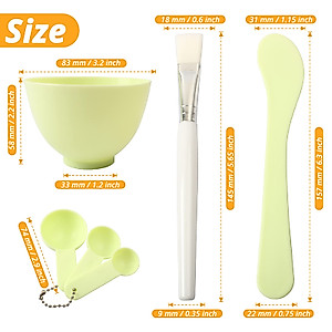 YEEPSYS Set of 4 Facial Mask Mixing Bowl Set,Facemask Mixing Tool Kit with Face Mask Bowl, Stick Spatula, Measuring Cup,face mask brush, DIY skin care tools for Women,Girls