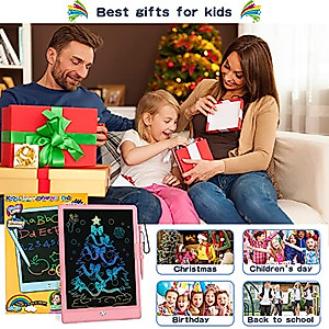 LCD Writing Tablet,10 Inch Drawing Tablet Kids Tablets Doodle Board Electronic Drawing Board for Adults and Kids Ages 3+ (Pink)