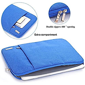 Egiant Laptop Sleeve,Water-Resistant Protective Cases Bag Compatible New 16 Inch MacBook, HP DELL Acer Asus 14 in Computer Notebook Carrying Cases Cover, Blue