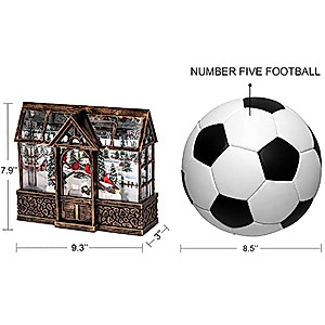 Cardinal Snow Globes,Christmas Snow Globes with 8 Music & Timer, Battery Or USB Cable Powered Operated Glittering for Christmas Table Centerpiece Decoration.Gifts for Family, Children or Friends