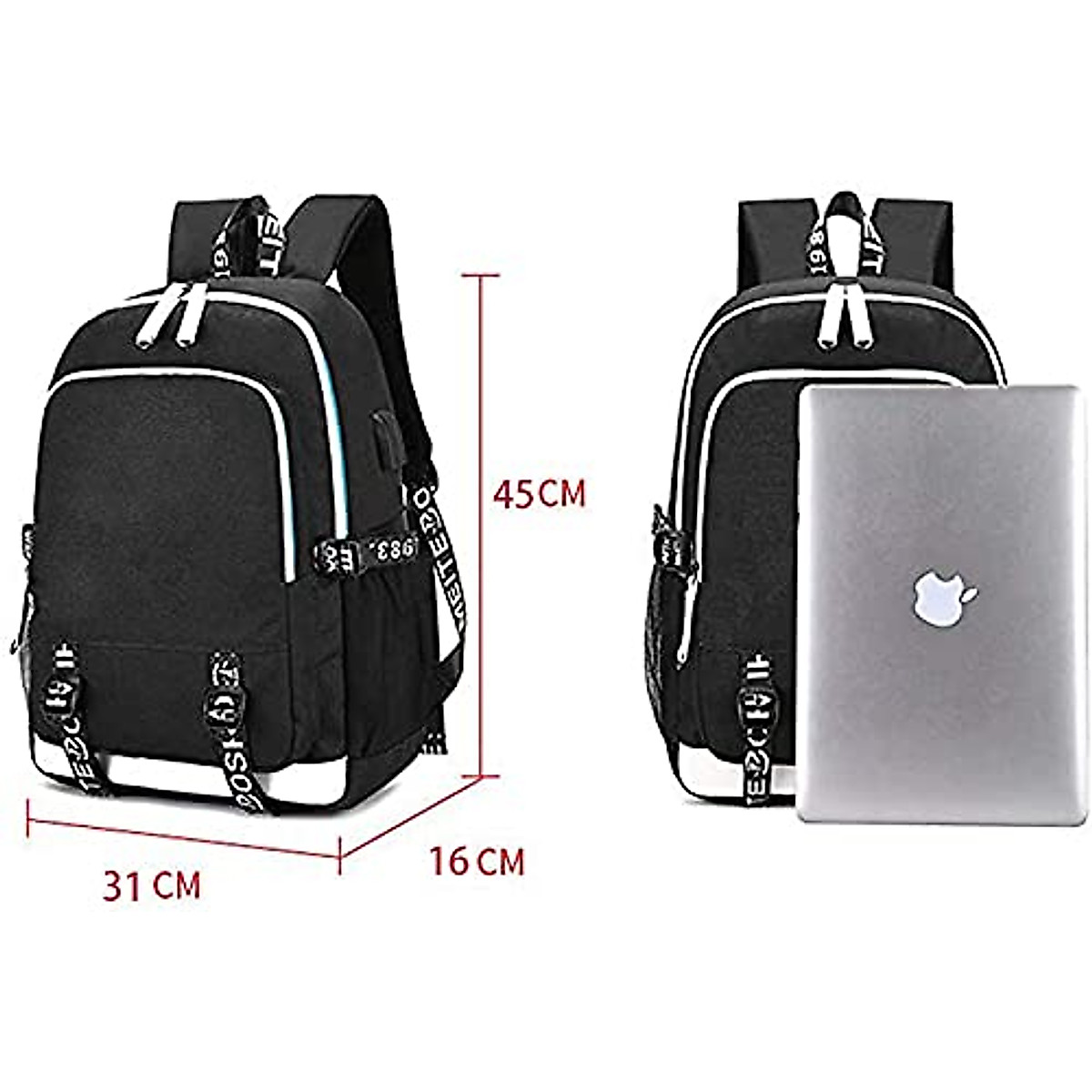 FDGDFG Marijuana Lick Weed Leaf American Flag Patriopotic LOVE Smoking Need Weed 420 Backpack Laptop With USB Port Unisex (Black7)