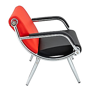 Waiting Room Reception Bench,PU Furniture Guest Seating Lobby Conference Chairs with Armrest for Clinic Office Airport Barber Salon Bank,3 Seat,Guest Chair Reception Chair,Executive Chair Set of 2