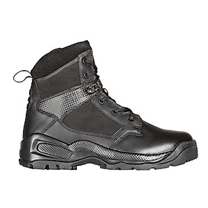 5.11 Tactical Men's ATAC 2.0 6" Side Zip Military Boot, Black, 8 Regular, Style 12394