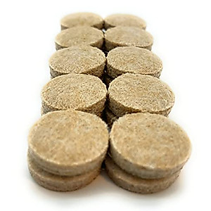 Beige Heavy-Duty Self-Adhesive 3/4 in. Felt Pads (20-Pack)-Everbilt