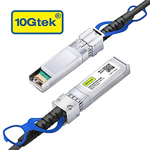 10Gtek 25G SFP28 SFP+ DAC Cable - 25GBASE-CR SFP28 to SFP28 Passive Direct Attach Copper Twinax Cable for Cisco SFP-H25GB-CU3M, Ubiquiti UC-DAC-SFP28, Supermicro and More, 3-Meter(10ft)
