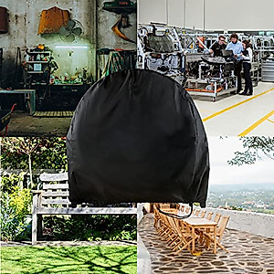 PASONIKA Floor Fan Cover, Dustproof 20'' Industrial Fan Cover, Household Fan Cover for High Velocity Floor Fan, Black