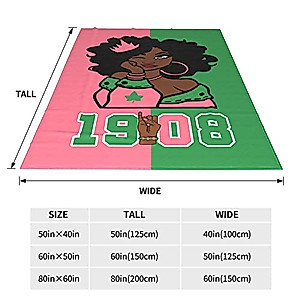 Blanket Sorority Gift Alpha Kappa Throw Blanket 50"x40" Soft Warm Cozy Throw Home Decorative Blanket Sorority Paraphernalia