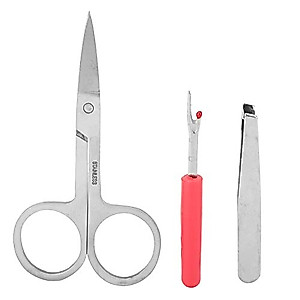 Zixyqol Portable Sewing Box,Embroidery Needle Soft Tape Measure Scissors Thimble Thread with Tinplate Case Travel Set for Home DIY Crafts Sewing