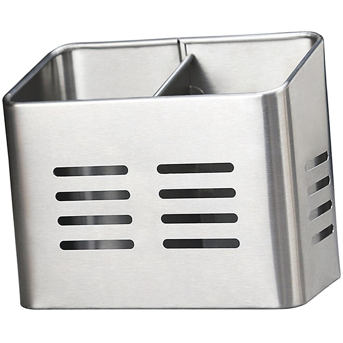 Luxshiny Utensil Drying Rack Metal Utensil Caddy Utensil Holder Canister Stainless Steel Kitchen Utensils Holder for Home Restaurant