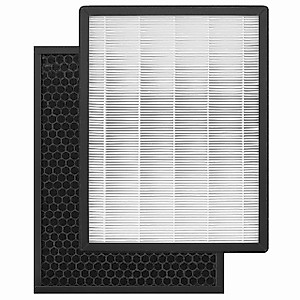 Nyingchi AP-B102 H13 True HEPA Replacement Filter，Compatible with Alexapure Breeze AP-B102 and 3049 Air Purifiers，1Replacement Filter Kit (1HEPA+1Carbon)