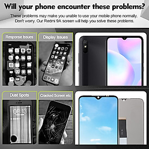 Pantalla LCD Screen Replacement for Xiaomi Redmi 9A M2006C3LG Redmi 9C Redmi 9C NFC Redmi 10A 6.53" LCD Display Touch Digitizer Assembly with Tools