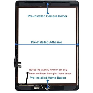 for iPad 9 (9th Gen 2021) A2602 A2603 A2604 A2605 Screen Replacement Glass Touch Digitizer Repair Kit with Home Button & Tools - Only for iPad 9 9th Generation
