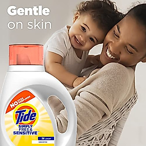 Simply Liquid Laundry Detergent, Free & Sensitive, 128 Oz, 89 Loads