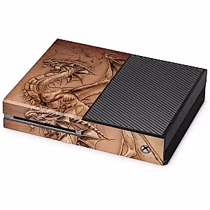 Skinit Decal Gaming Skin Compatible with Xbox One Console - Officially Licensed Tate and Co. Dragon Parchment Design