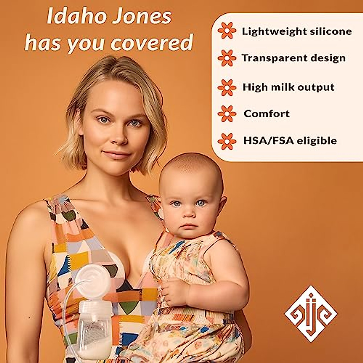 Cushy Silicone Flanges, Idaho Jones - Pack of 2, 21mm - Compatible with Spectra - Lightweight and Comfortable - Gentle Pumping - Pump in Style Flanges