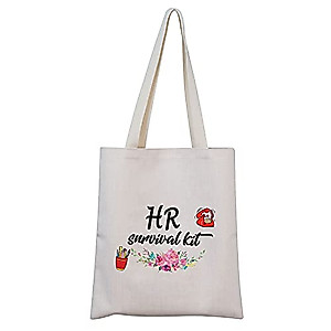 TSOTMO HR Canvas Tote Bag Gifts Human Resources Gift Office Gift Human Department Gift HR survival kit Canvas Tote Bag HR Manager HR Director Gift (HR Canvas)