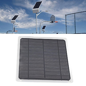 Solar Panel Kit, 20W 12V Solar Panel Car Battery Charger, Portable Solar Panel with Battery Clip and Suction Cups, Safe Use for Car RV Marine Boat, Camping, Home