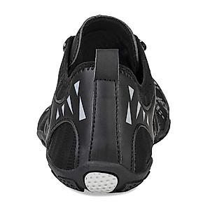 WateLves Water Shoes for Men Women Barefoot Quick-Dry Aqua Sock Outdoor Athletic Sport Shoes Kayaking Boating Hiking Surfing Walking (J-Black, 47)