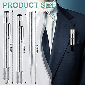 Honoson 5 Pieces Pocket Knife Sharpener Serrated Knife Sharpener Diamond Honing Rod Tactical Pen Steel Rod Pen for Kitchen Outdoor Hunting Fishing Hiking Camping Garden Tools