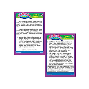 Super Duper Publications | Mini-Mysteries Fun Deck Flash Cards | Educational Learning Resource for Children