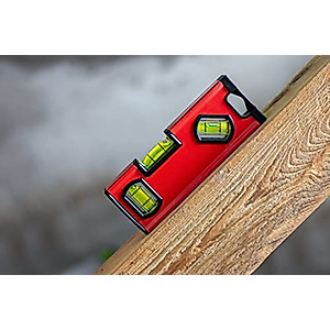 Kapro - 771M TWIN Magnetic Heavy Duty Toolbox Level - For Leveling and Measuring - Features V-Groove and Magnet Base - VPA Certified - 6 Inch