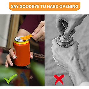 Assorted Soda Can Cover & Tab Opener Set (6 Pack) – Plastic Can Covers to Open & Keep Drinks Carbonated & Bug-Free