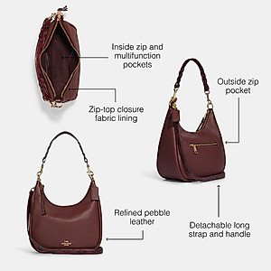 COACH Jules Hobo Shoulder Bag, Wine Multi