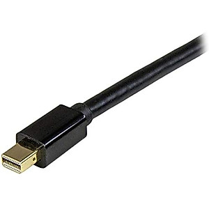 StarTech.com 6ft Mini DisplayPort to HDMI Cable - 4K 30hz Monitor Adapter Cable - mDP PC or Macbook to HDMI Display (MDP2HDMM2MB) Black