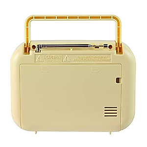 Studebaker Mellow Yellow Vintage Home Portable Retro AM/FM Radio with Headphone Jack - (Limited Edition)
