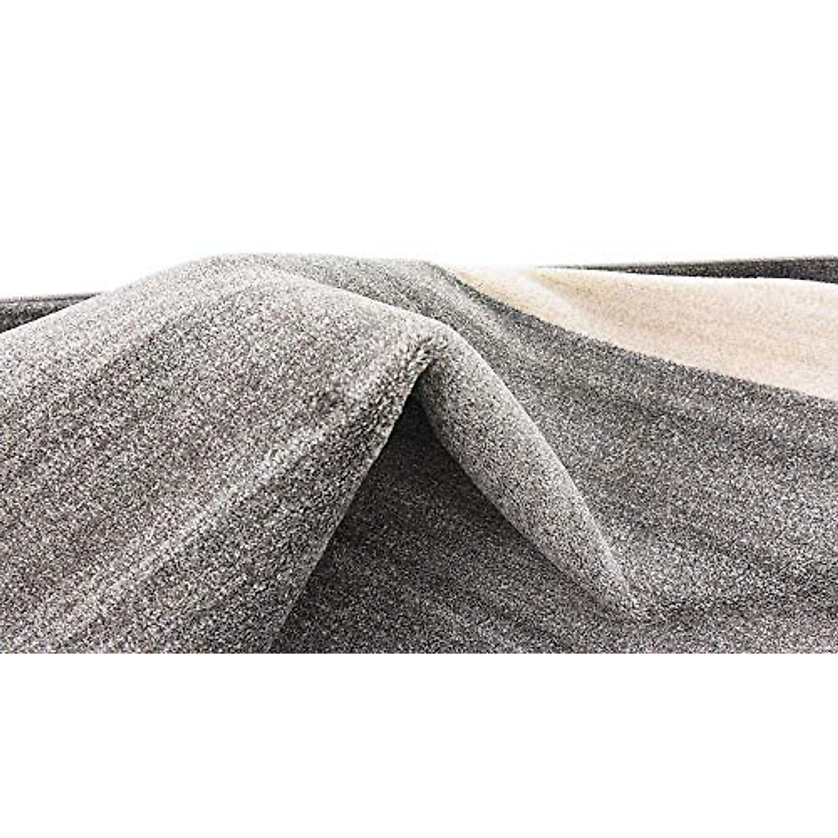 Unique Loom Del Mar Collection Area Rug-Transitional Inspired with Modern Contemporary Design, Square 8' 0" x 8' 0", Gray/Ivory