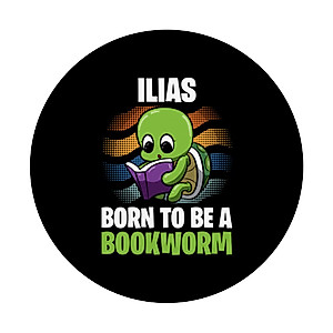 Ilias - Born To Be A Bookworm - Personalized PopSockets Swappable PopGrip