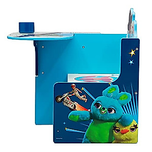 Delta Children Chair Desk with Storage Bin + Design and Store 6 Bin Toy Storage Organizer, Disney/Pixar Toy Story (Bundle)