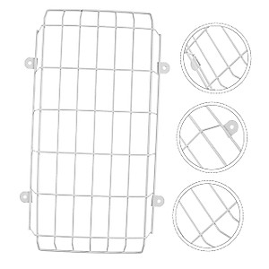 2pcs School Evacuation Sign Exit Sign Cage Guard Light Switch Covers Guard Emergency Signal Damage Stopper Exit Sign Protective Cover Exit Sign Wire Cover Exit Sign Wall Cover Iron BESPORTBLE