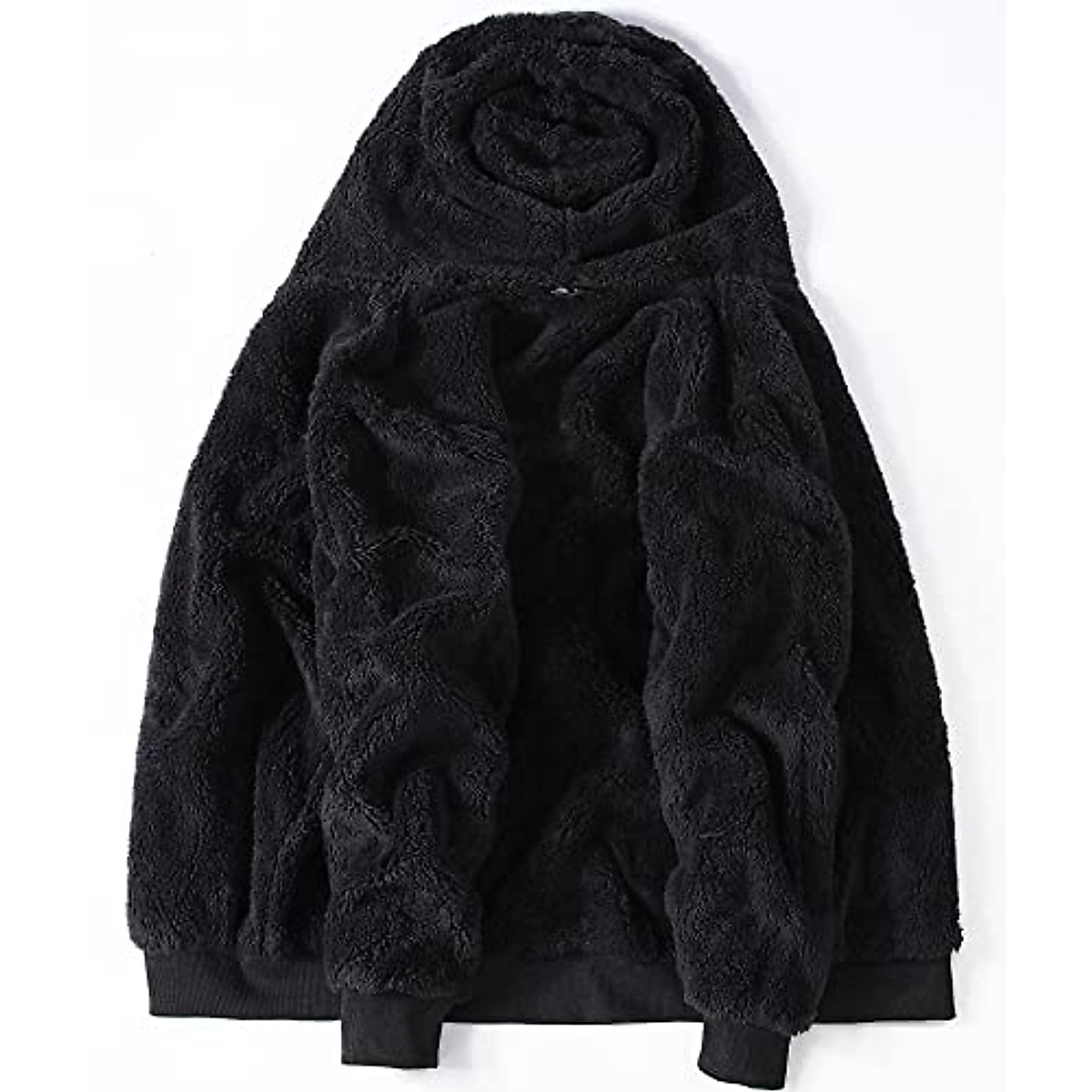 GEEK LIGHTING Hoodies for Men Heavyweight Fleece Sweatshirt - Full Zip Up Thick Sherpa Lined