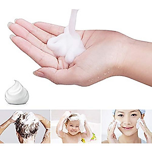 2Pcs 150ml/5oz Empty Plastic Foamer Pump Bottles Container Foaming Soap Dispenser Cosmetics Toiletries Bottles for Hand Soap Shampoo Shower Gel etc