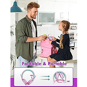 4Pack Kids Headphones with Microphone,Headphones for Kids for School,98db Volume Limited Over-Ear Wired Headphones for Kids Girls Boys,Foldable Toddler Headphones for PC/Laptop/School/Tablet/Travel