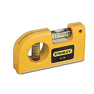 Stanley 0-42-130 Pocket Level magnetic horizontal/vertical, Yellow