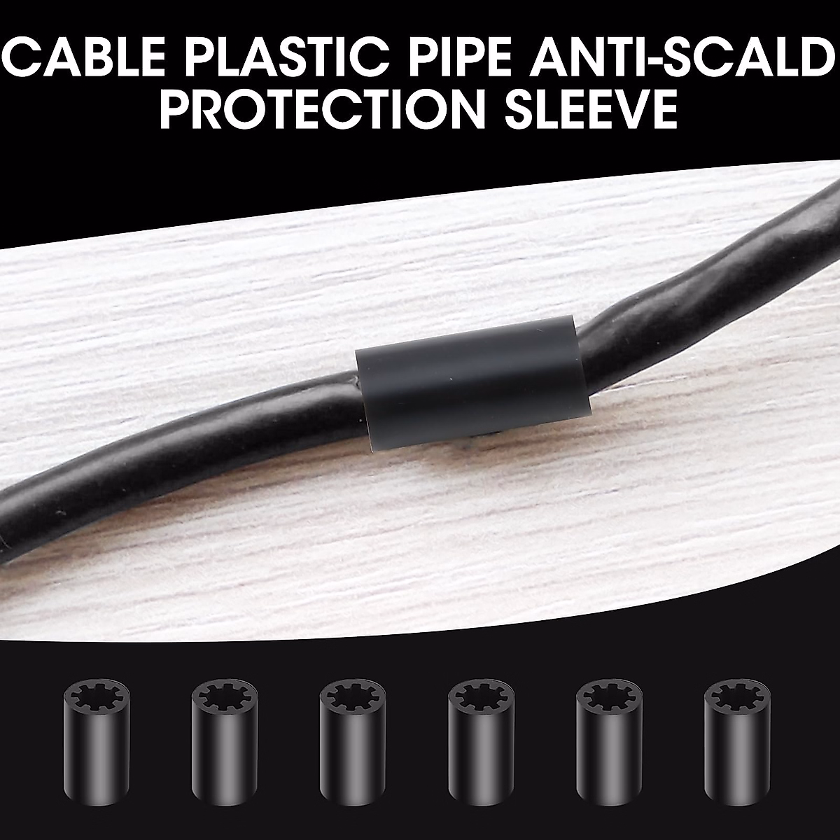 Jawfait 10Pcs Screw Drive Coupler Part for LiftMaster, Garage Door Opener Coupler Sprocket Parts, Black Shock-Absorbing Rubber Sleeve Compatible with LiftMaster Chamberlain Garage Door Opener