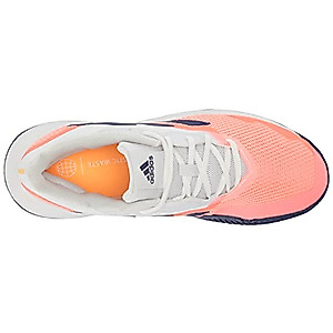 adidas Women's Courtjam Control Tennis Shoe, Acid Red/Legacy Indigo/Turbo, 9
