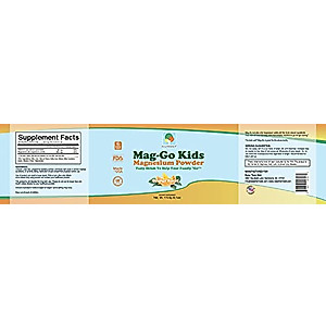 Raise Them Well Mag-Go Kids Magnesium Powder | Constipation Relief (Orange Burst) | 90 Servings per Tub