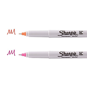 Sharpie 37600PP Ultra Fine Point Permanent Markers (Pack of 3), Classic Colors, 8 Count per Pack, 24 Markers Total; Remarkably Resilient Ink Dries Quickly and Resists Both Fading and Water