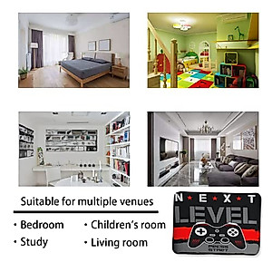 RUI＆TONG Gaming Room Decor Rug for Video Gamer Area Game Bedroom Living Rugs Washable, 24X36 inches (60X90 cm)