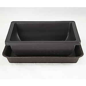 Rectangular Dark Brown Plastic Bonsai Training Pot, Cactus & Succulent Planter + Tray - 8.5"x 6.5"x 2.75"