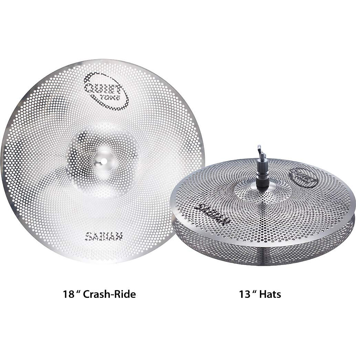 SABIAN Quiet Tone Practice Cymbals Set Qtpc501