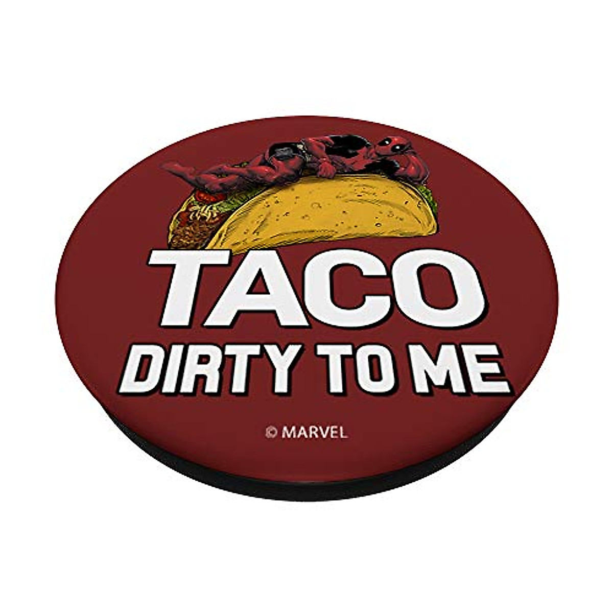 Marvel Deadpool Taco Dirty To Me PopSockets PopGrip: Swappable Grip for Phones & Tablets