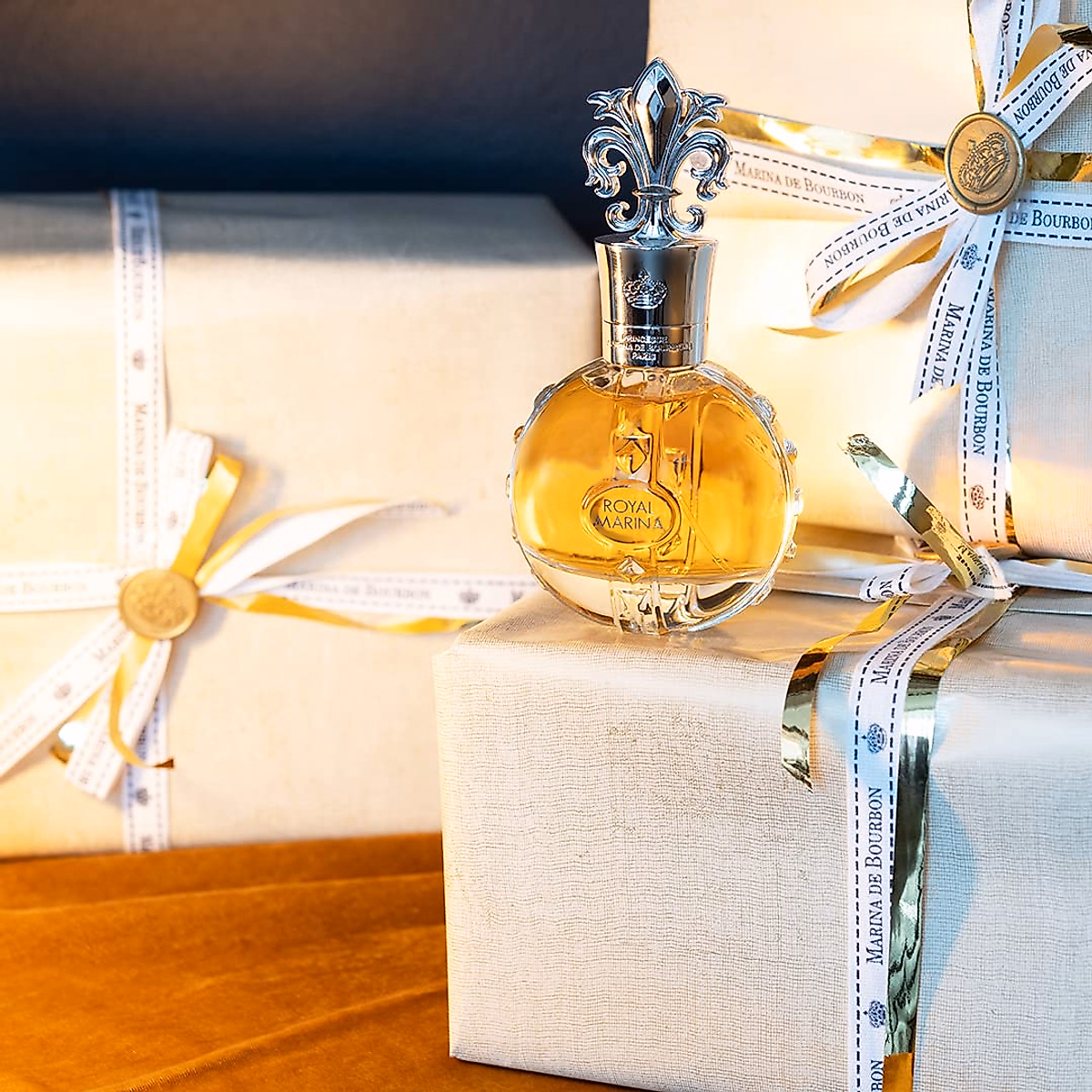 Marina de Bourbon Royal Marina Diamond by Princesse Eau de Parfum for Women - Amber Scent - Opens with Notes of Grapefruit and Blackcurrant - Perfume for Seductive and Confident Women - 3.4 oz