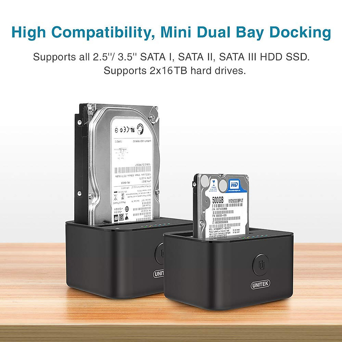 [Bundle] Unitek Mini Hard Drive Docking Station and USB C Hard Drive Adapter